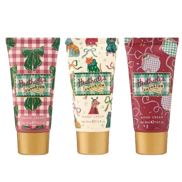 Heathcote & Ivory Festive Hand Cream Trio | The Complete Basketcase