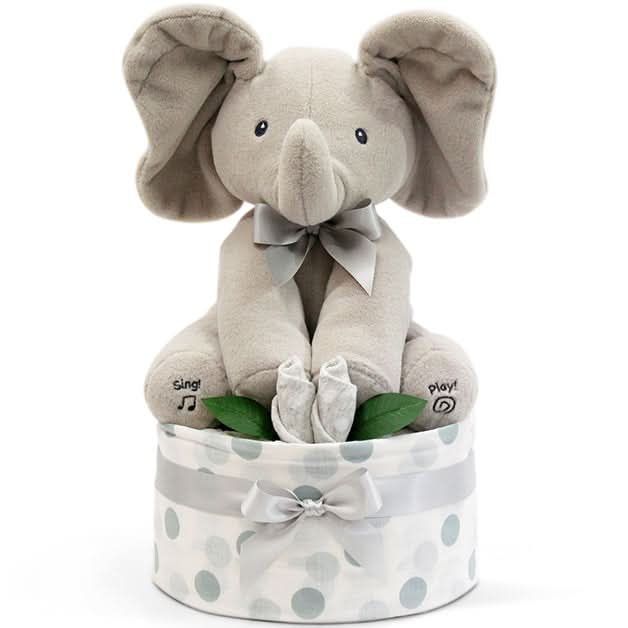 Flappy The Elephant Nappy Cake Baby Hamper | The Complete Basketcase